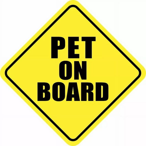 DOPASTICKER Pet On Board Sticker Sign Decorative Laptop, Phone Stickers ...