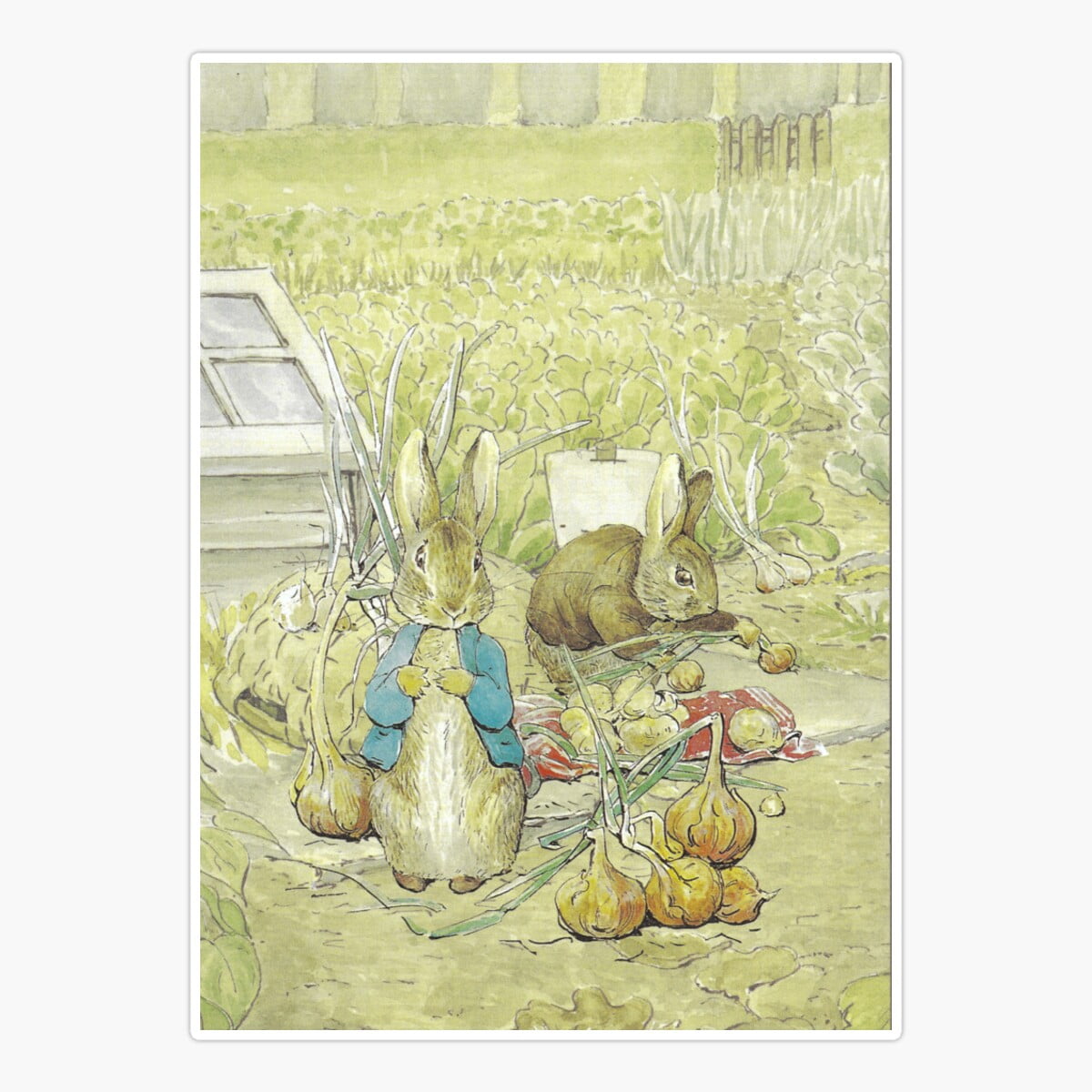 DOPASTICKER Peter And Benjamin Rabbits - Beatrix Potter Sticker, Phone ...