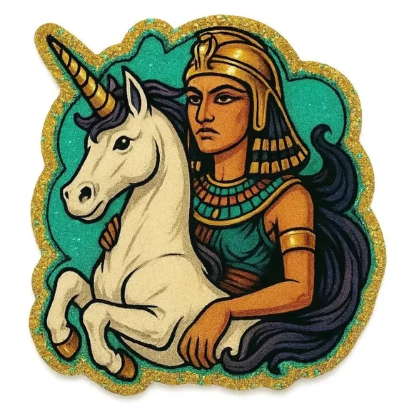 DOPASTICKER Pharaoh Unicorn Car Sticker Tuning Car Rear Window Phone ...