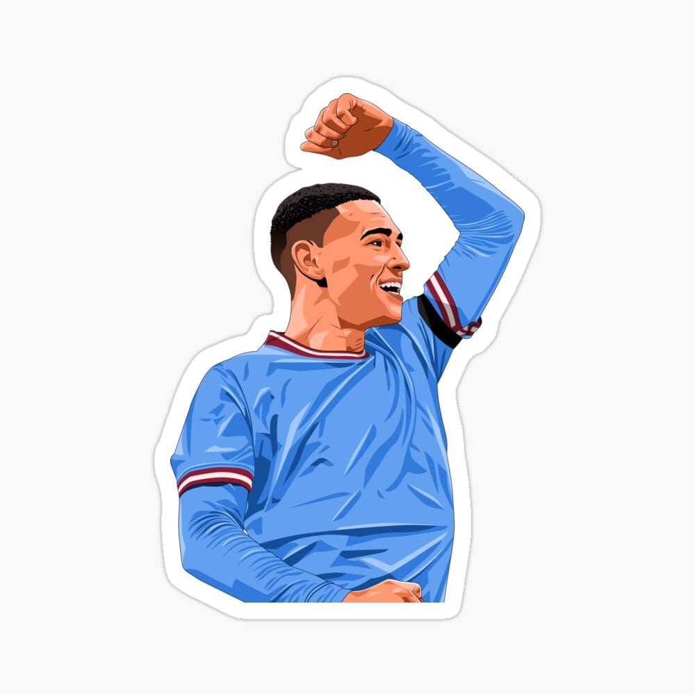 DOPASTICKER Phil Foden Celebration Goal - Hot Trending Sticker Phone ...
