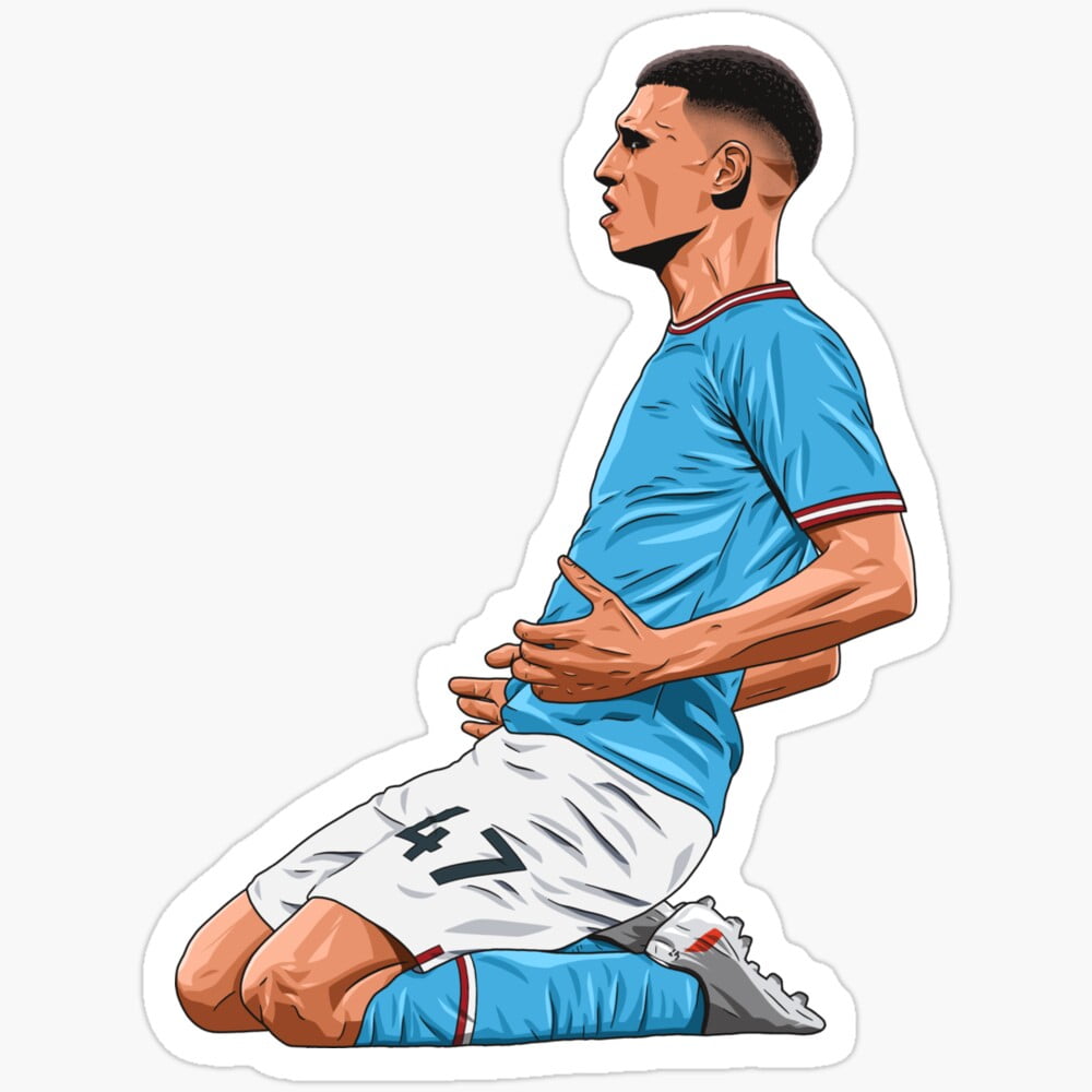 DOPASTICKER Phil Foden Perfect Gift Everyone Phone Decal Water Bottle ...