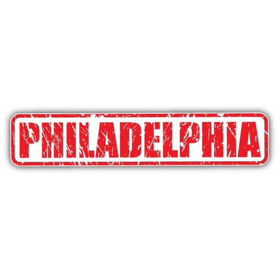 DOPASTICKER Philadelphia City Usa Grunge Sticker Decal Phone Decal ...