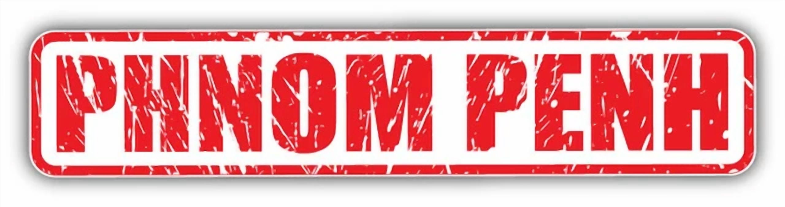 DOPASTICKER Phnom Penh Grunge Travel Sticker Decal Phone Decal Water ...