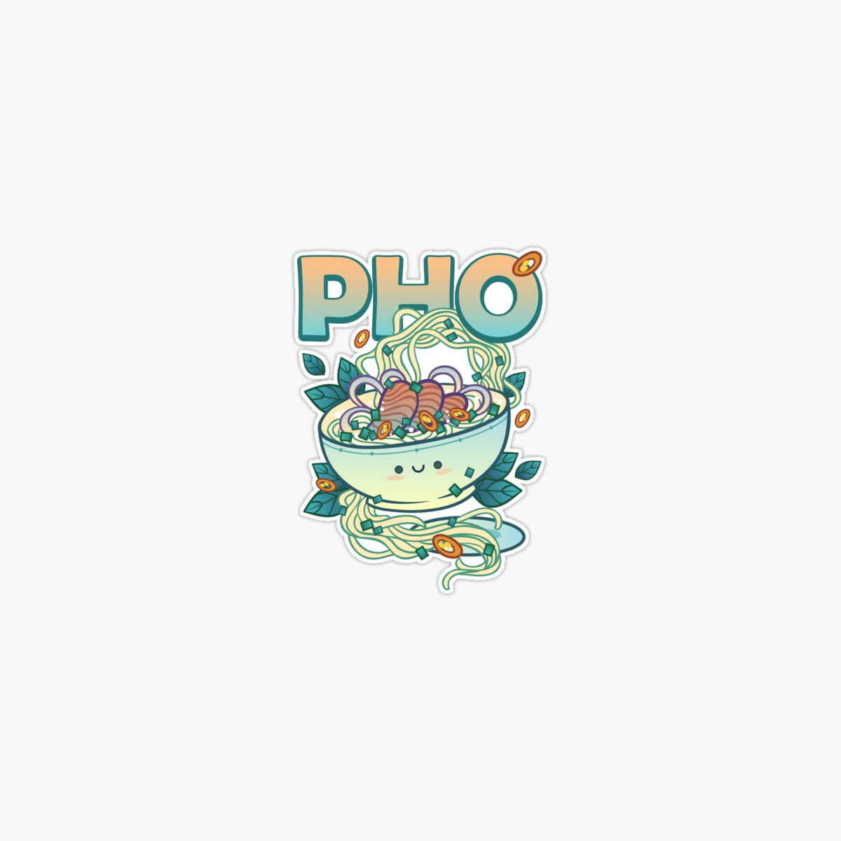 DOPASTICKER Pho Vietnamese Noodle Soup Sticker, Phone Sticker Car ...