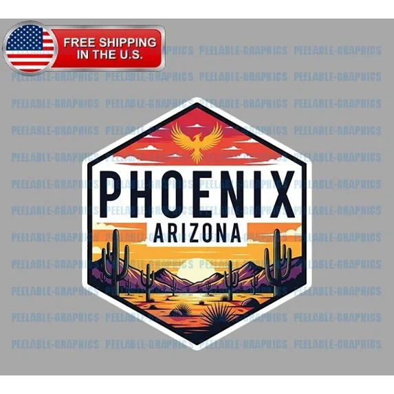 DOPASTICKER Phoenix Arizona Az Sticker Toolbox Sticker Phone Sticker ...