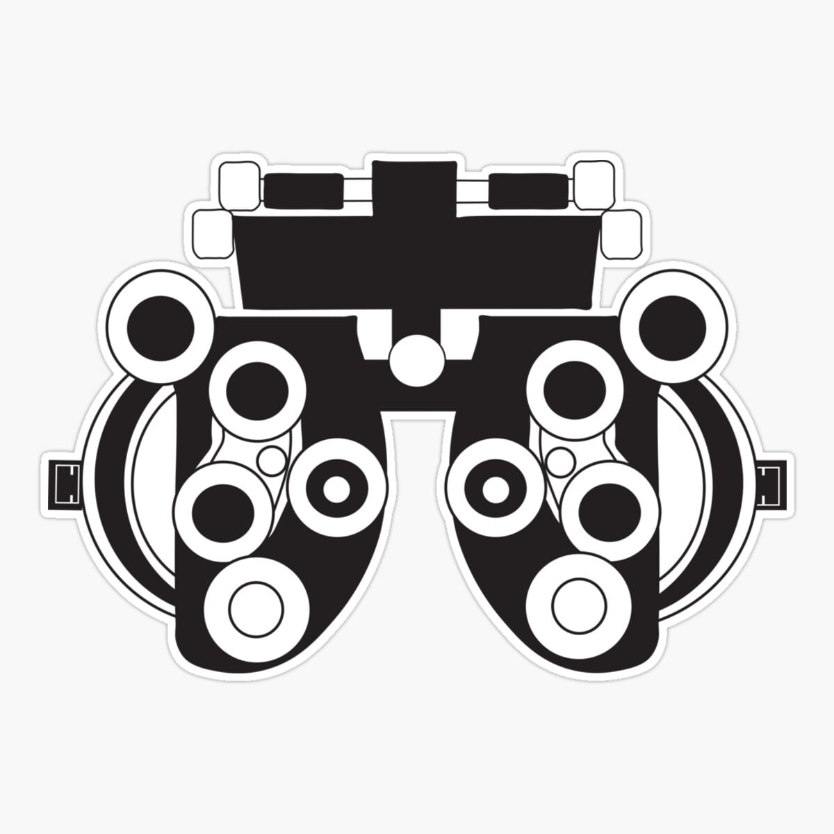DOPASTICKER Phoropter Sticker, Optometry Stickers Sticker, Phone ...