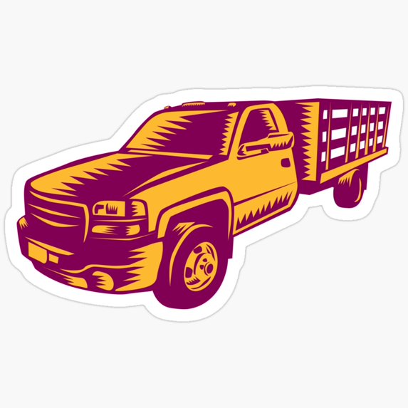 DOPASTICKER Pick-Up Truck Sticker Phone Decal Water Bottle Stickers ...