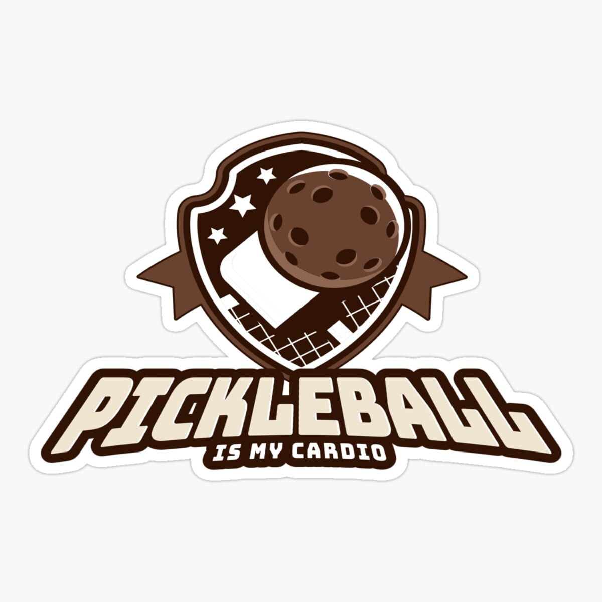 DOPASTICKER Pickleball Game - Pickle Ball Love For Men & Women Sticker ...