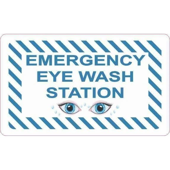 DOPASTICKER Picture Emergency Eye Wash Station Sticker Phone Sticker ...