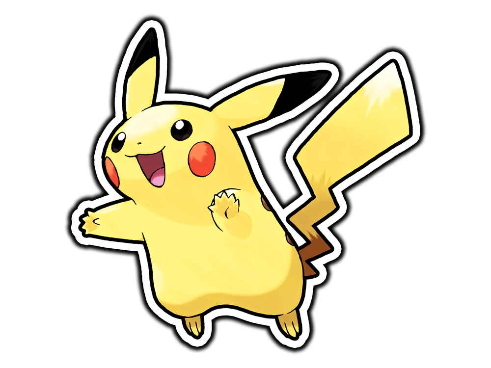 DOPASTICKER Pikachu Sticker Decal Phone Decal Water Bottle Stickers ...