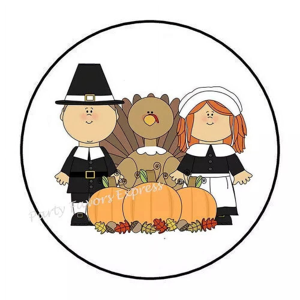DOPASTICKER Pilgrims Turkey Thanks.Giving Decorative Laptop, Phone ...