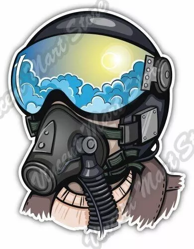 DOPASTICKER Pilot Military Fighter Air Force Army Jet Car Sticker Decal ...