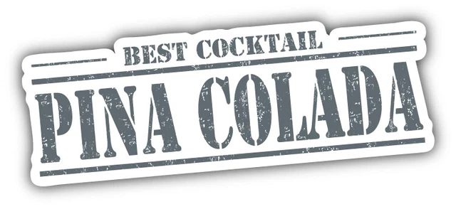 DOPASTICKER Pina Colada Cocktail Car Sticker Phone Water Bottle ...