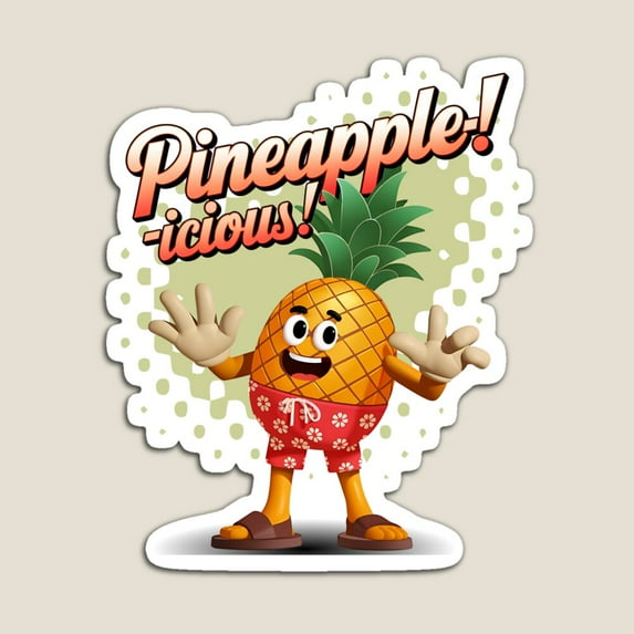 DOPASTICKER Pineapple-Icious - Pineapple Chillin - Tropical Happiness ...