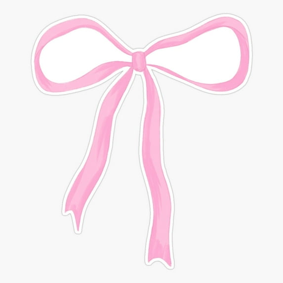 DOPASTICKER Pink Bow Sticker, Phone Sticker Water Bottle Sticker Car ...