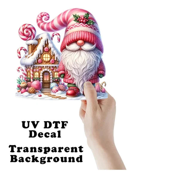 DOPASTICKER Pink Candy Land Gnome Chris.Tmas Sticker - Design Preview ...