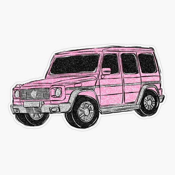 DOPASTICKER Pink Car Sticker, Phone Sticker Water Bottle Sticker Car ...