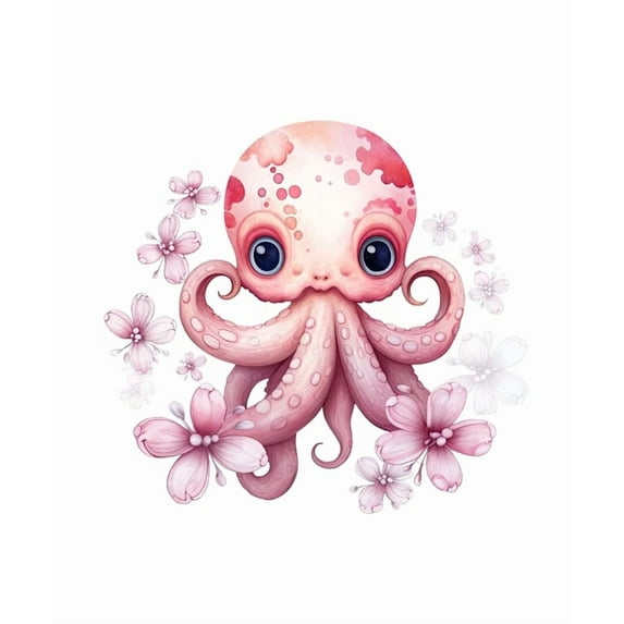 DOPASTICKER Pink Flower Animal Baby Car Sticker Cute Phone Sticker ...