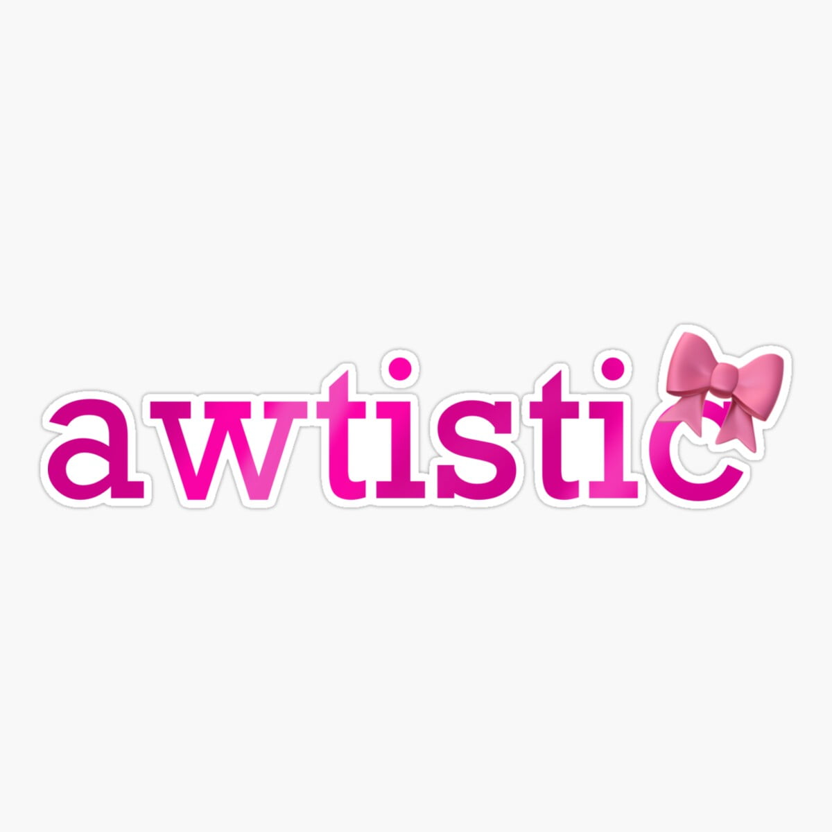 DOPASTICKER Pink Girlypop Awtistic Sticker, Phone Sticker Car Stickers ...