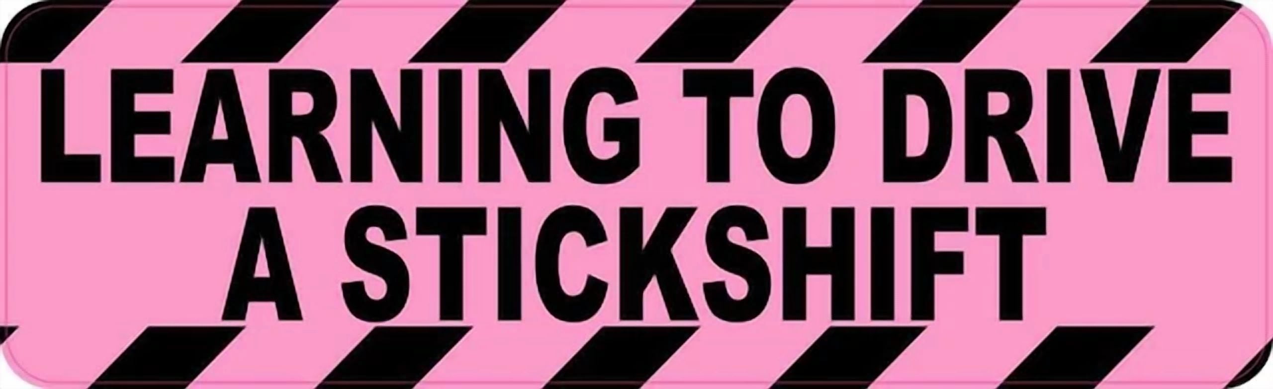 DOPASTICKER Pink Learning To Drive A Stickshift Sticker Phone Sticker ...