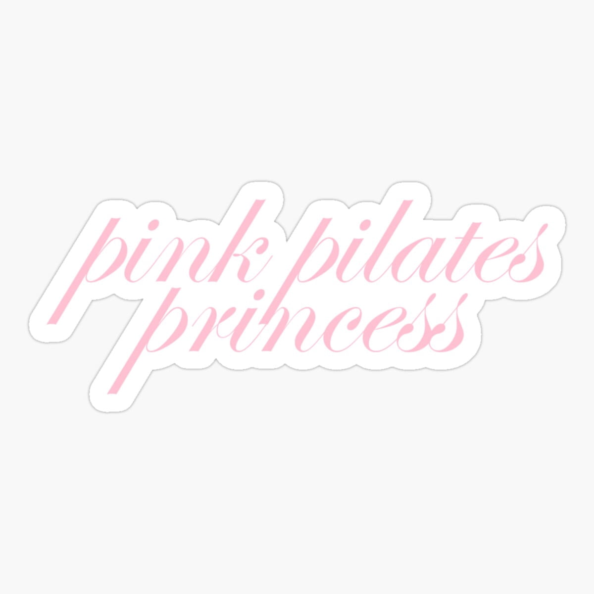 DOPASTICKER Pink Pilates Princess Sticker, Phone Sticker Car Sticker ...