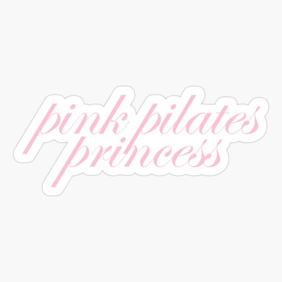 DOPASTICKER Pink Pilates Princess Sticker, Phone Sticker Car Sticker ...