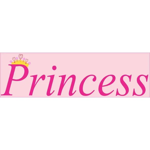 DOPASTICKER Pink Princess Sticker Car Sticker Phone Sticker, Latop ...