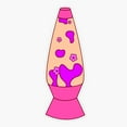 DOPASTICKER Pink Purple And Orange 70S Funky Retro Lava Lamp Sticker ...