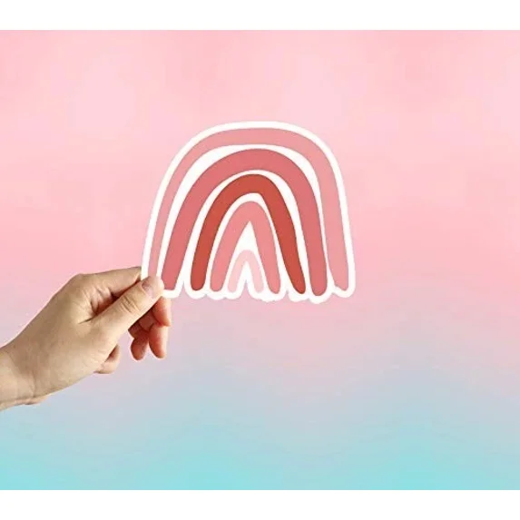 DOPASTICKER Pink Rainbow Sticker, Phone Decal Water Bottle Stickers ...