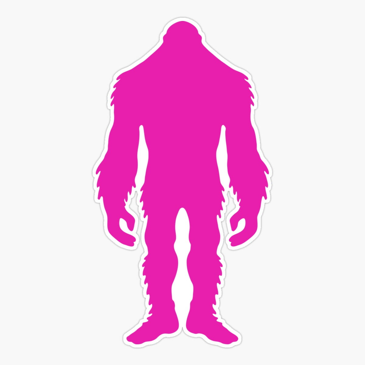 DOPASTICKER Pink Sasquatch Sticker, Phone Sticker Water Bottle Sticker ...
