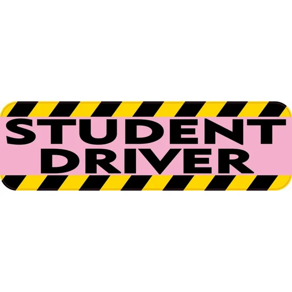 DOPASTICKER Pink Student Driver Sticker Caution Sticker Phone Sticker ...