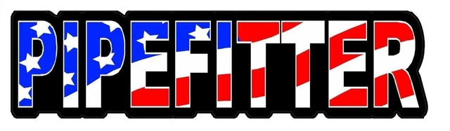 DOPASTICKER Pipefitter American Flag Sticker Hard Hat Sticker Phone ...