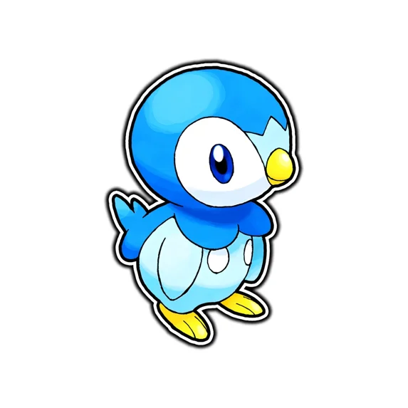 DOPASTICKER Piplup Sticker Decal Phone Decal Water Bottle Stickers ...