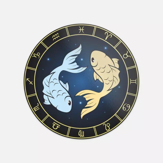DOPASTICKER Pisces Sign Of The Zodiac Sticker Decal Phone Decal Water ...