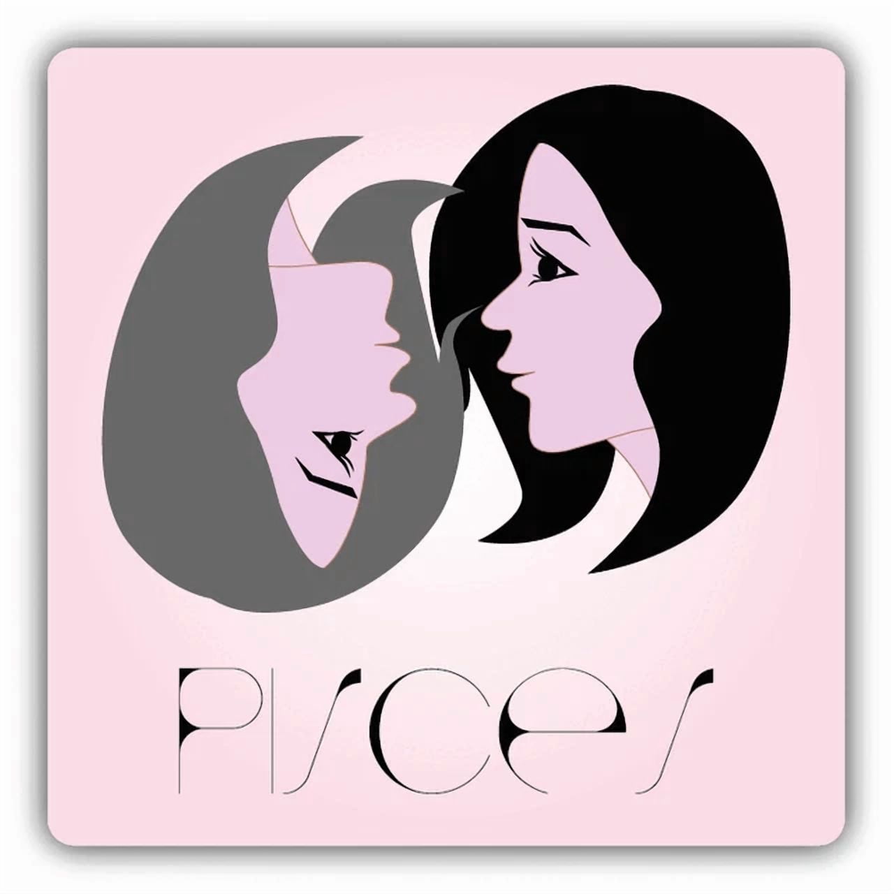 DOPASTICKER Pisces Zodiac Sign Gothic Elf Car Sticker Phone Water ...