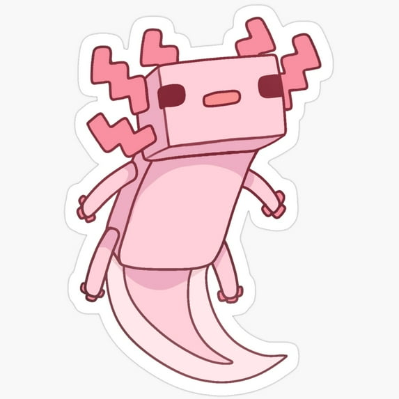 DOPASTICKER Pixel Axolotl Sticker. Gift You - Decorate Laptops, Water ...