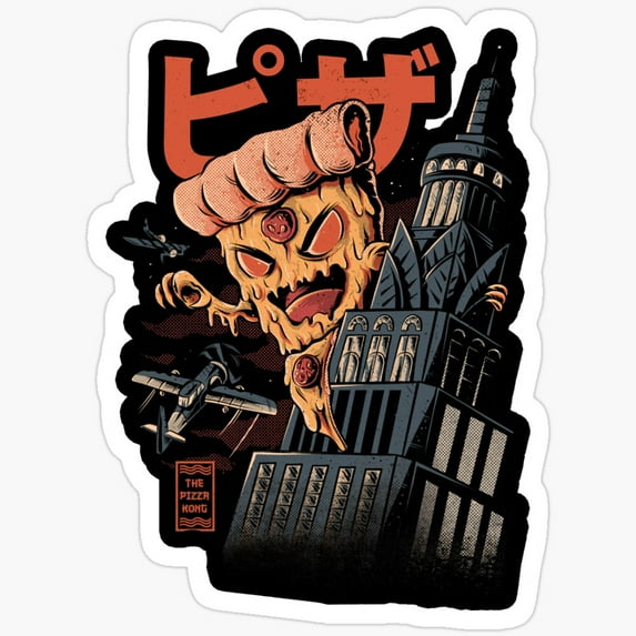 DOPASTICKER Pizza Kong Perfect Gift Everyone Phone Decal Water Bottle ...