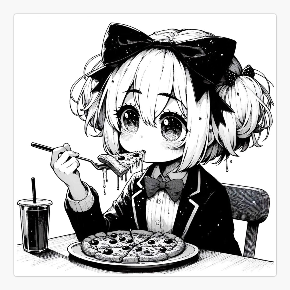 DOPASTICKER Pizza Time Sticker, Phone Sticker Water Bottle Sticker Car ...