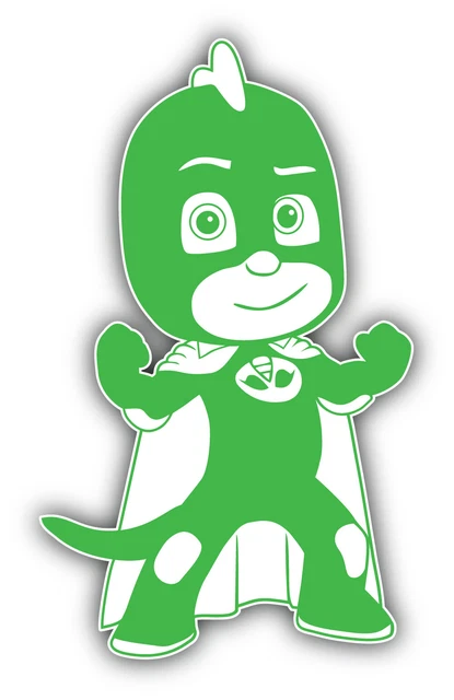 DOPASTICKER Pj Masks Cartoon Gekko Silhouette Sticker Decal Phone Decal ...
