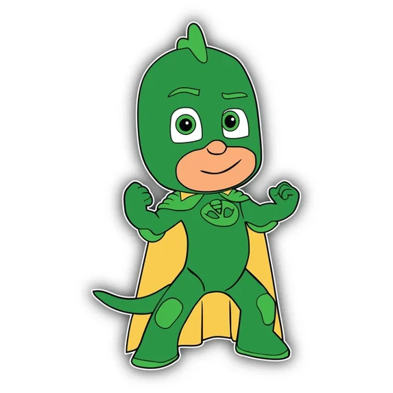 DOPASTICKER Pj Masks Cartoon Gekko Sticker Decal Phone Decal Water ...