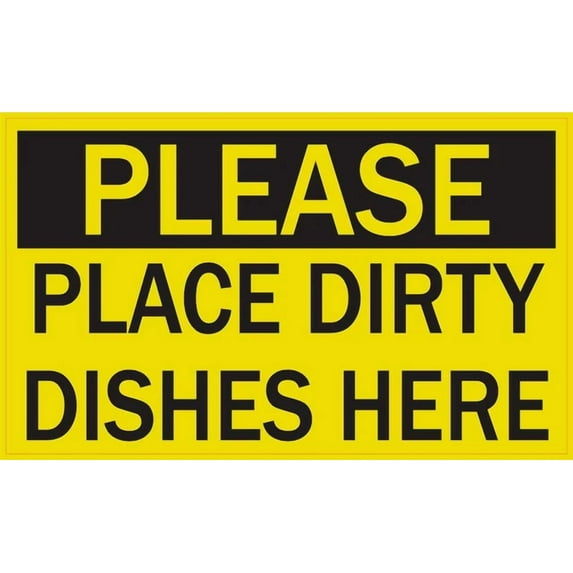 DOPASTICKER Place Dirty Dishes Here Sticker Phone Sticker, Latop ...
