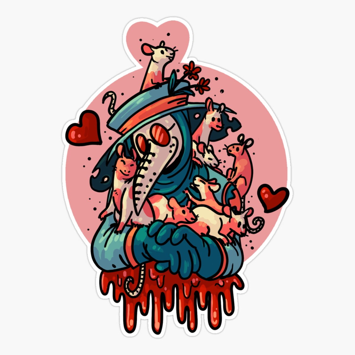 DOPASTICKER Plague Pals Sticker, Phone Sticker Car Stickers, Birthday ...