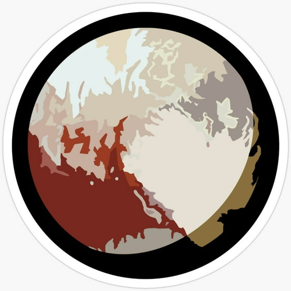 DOPASTICKER Planet Pluto (Sort Of) Sticker Phone Sticker, Latop Sticker ...