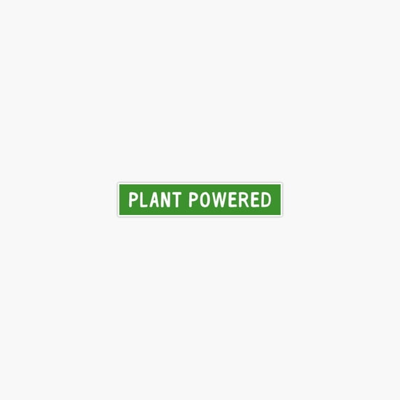 DOPASTICKER Plant Powered Sticker Phone Sticker, Latop Sticker, Lover ...