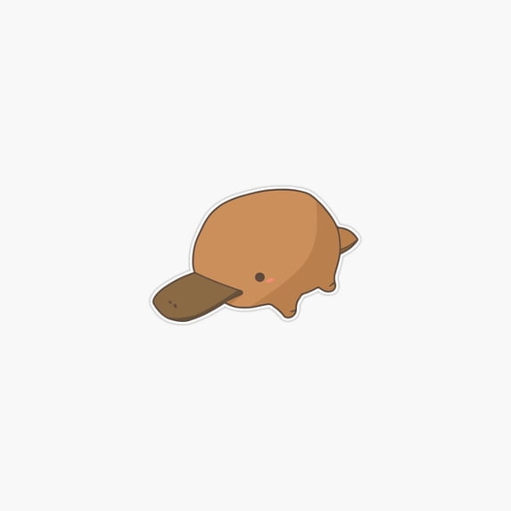DOPASTICKER Platypus Sticker, Phone Sticker Car Stickers, Birthday Gift ...