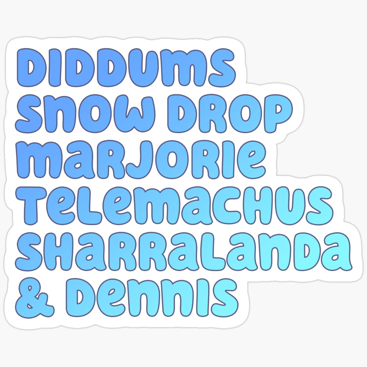 DOPASTICKER Playtime Names Sticker Waterproof Sticker For Water Bottles ...
