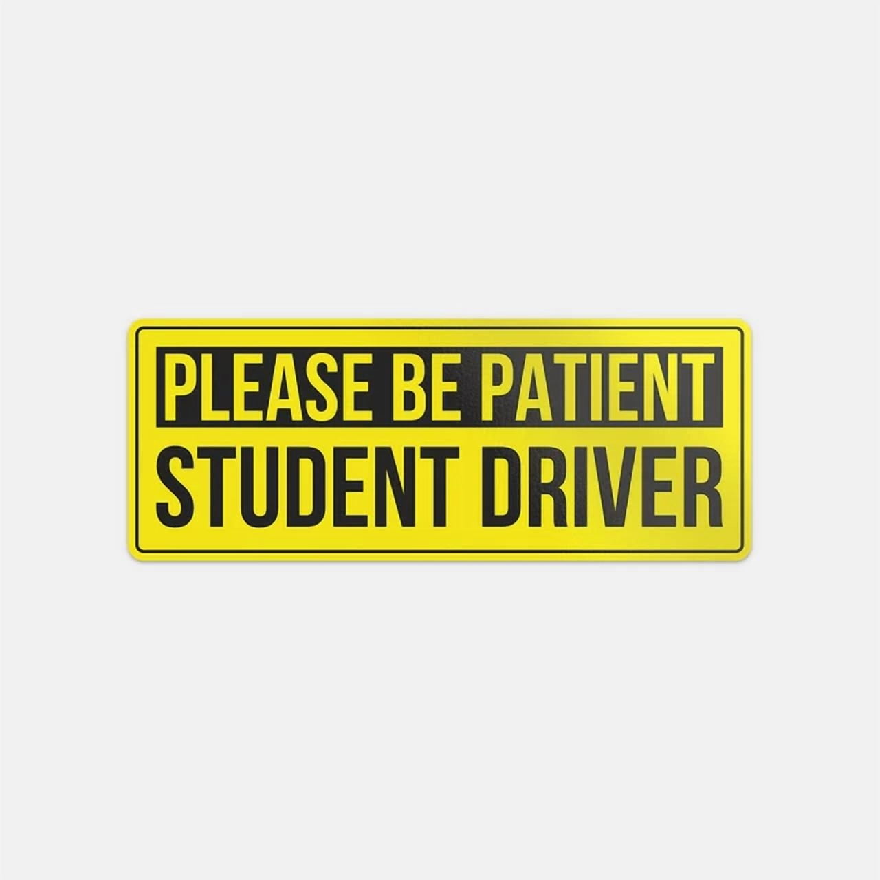 DOPASTICKER Please Be Patient Student Driver Safety Sticker Decal Phone ...