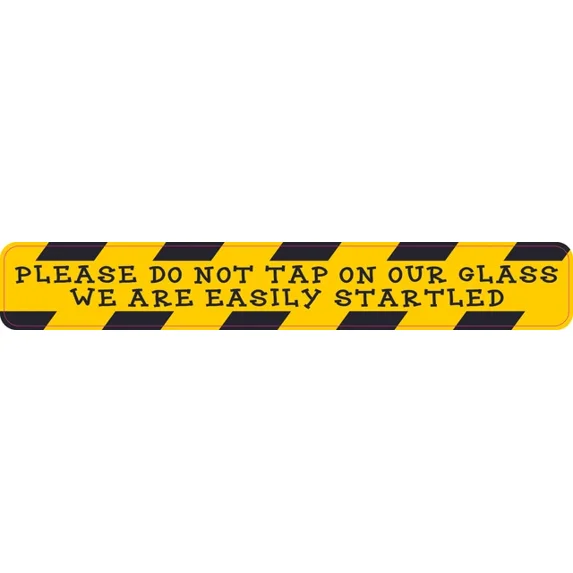 DOPASTICKER Please Do Not Tap On Our Glass Sticker Phone Sticker, Latop ...