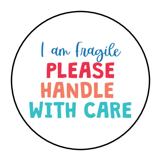 DOPASTICKER Please Handle With Care Stickers Fragile Phone Decal Water ...