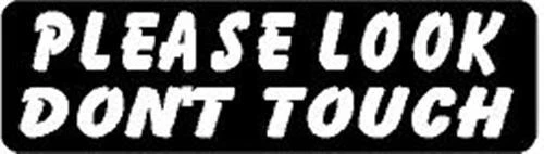 DOPASTICKER Please Look Don'T Touch Sticker Hard Hat Sticker Phone ...